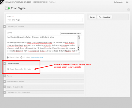 Context by Node | Drupal.org